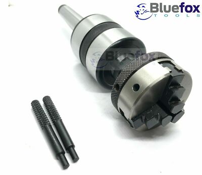 Revolving Centre MT2 MT3 MT4 shank with 3 Jaw 50 mm Chuck for Lathe M12 ...