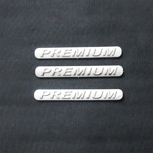 3x Silver PREMIUM Plastic Sticker Badge Decal Emblem Type Hatchback ...