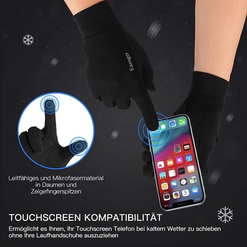 Thin Running Gloves Mens Womens, Touch Screen Thermal Gloves (44g) Anti ...