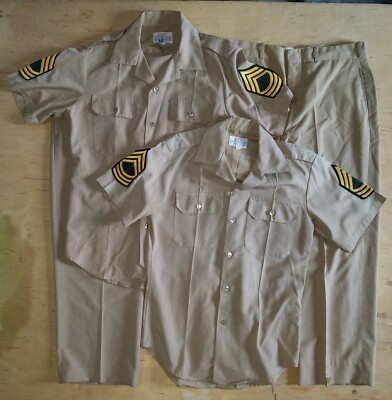 Group of US Army Vietnam Khaki Uniforms Master Sergeant | eBay