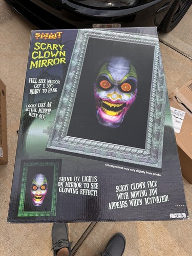Spirit Halloween Scary Clown Mirror Tested Works Perfect | eBay