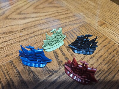 Game Of Life Pirates of the Caribbean Dead Mans Replacement Parts Green ...