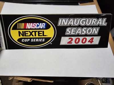 Nascar Nextel Cup Series Inaugural Season 2004 Bumper Sticker | eBay