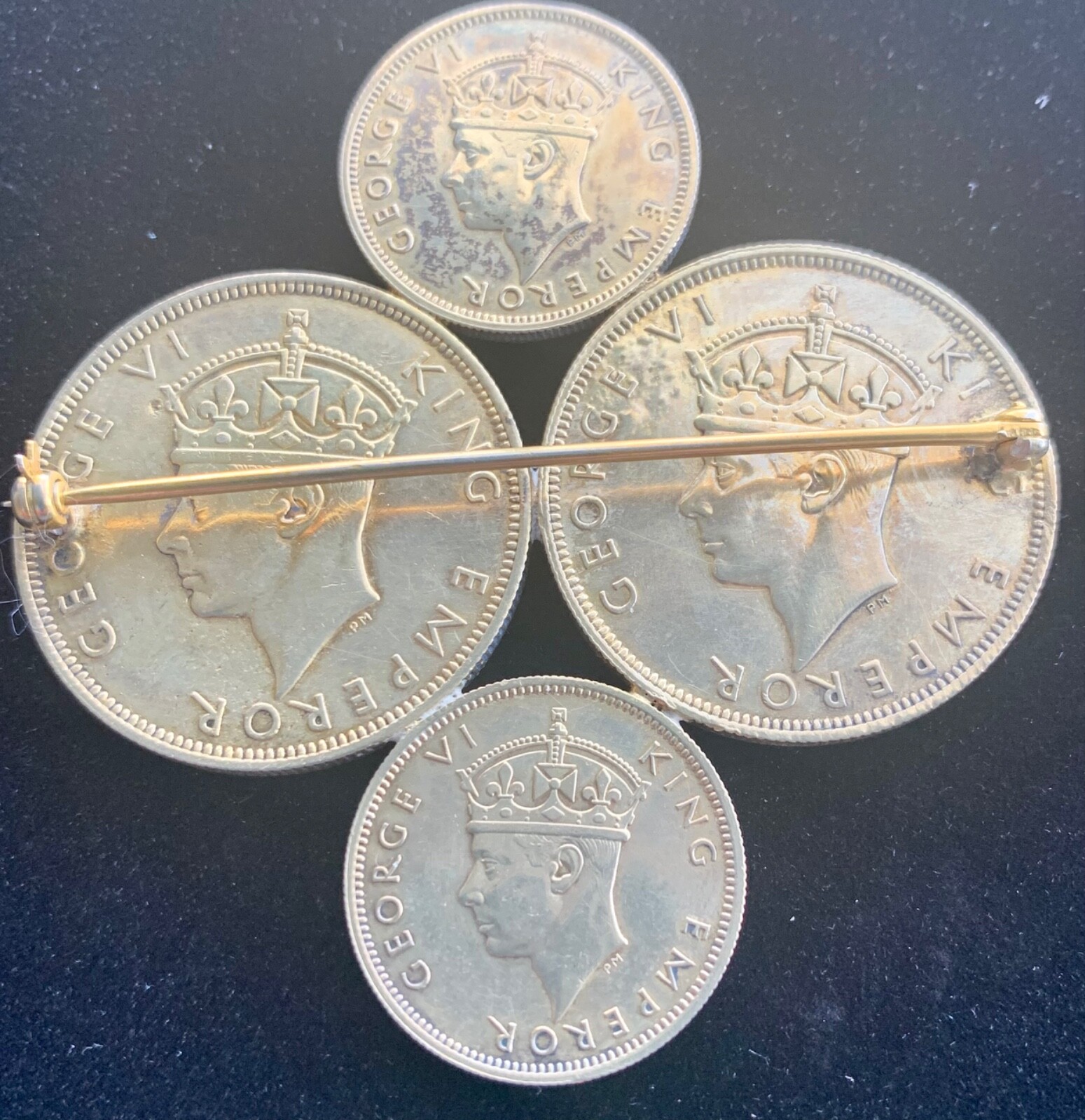 Vintage 1944-1945 South Rhodesia King Geo. IV Gold Pl… - Gem