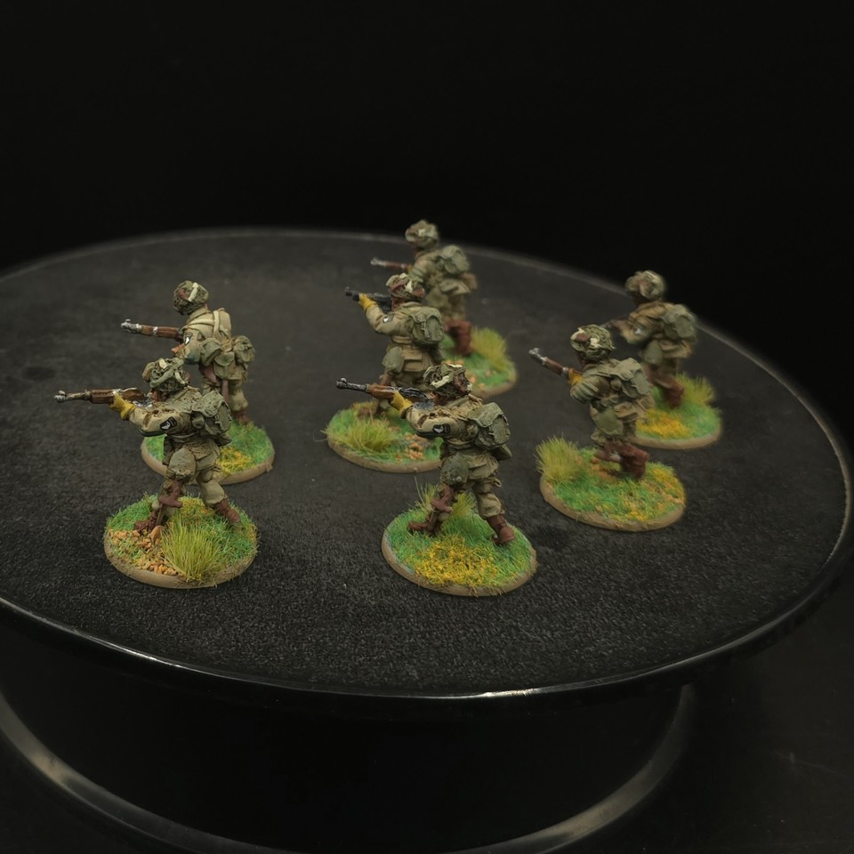 Pro Painted 28mm Bolt Action Us Airborne ×7 #2 METAL WW2 Warlord Games ...
