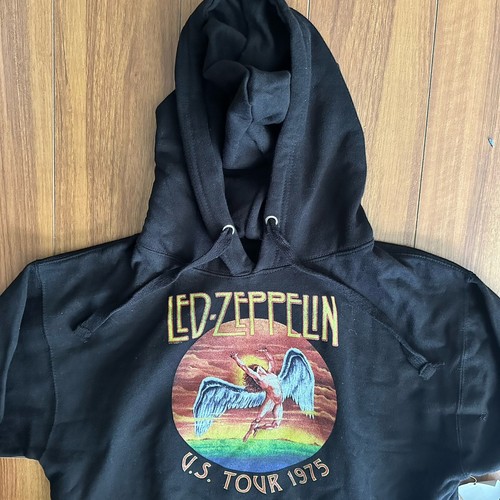 Led Zeppelin Hoodie Us Tour 1975 BLACK SIZE LARGE NWT | eBay