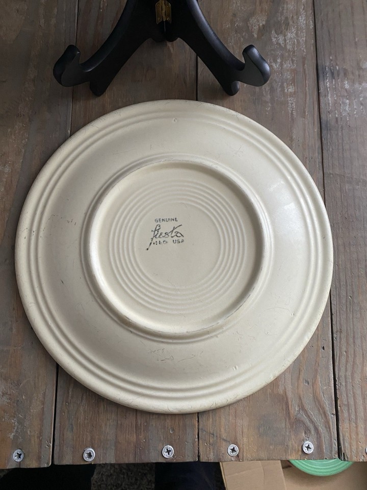 1936 old ivory Fiestaware dinner plate | eBay