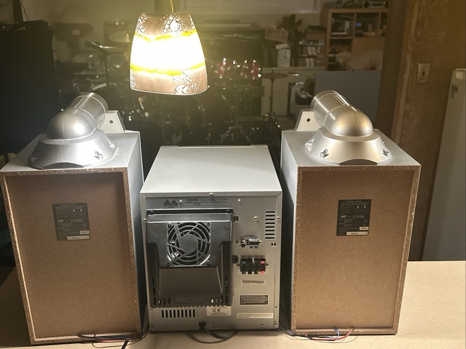 JVC Compact Stereo System MX-GB6 CD Boombox Vintage Dual Cassette ...