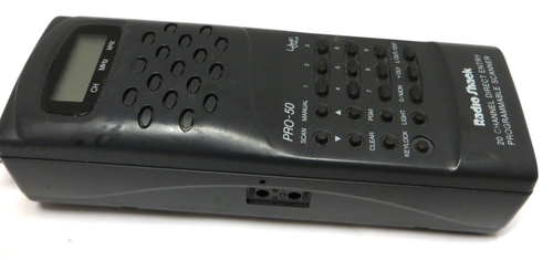 Radio Shack Pro-50 Portable Handheld Scanner Programmable 20 Ch Police ...