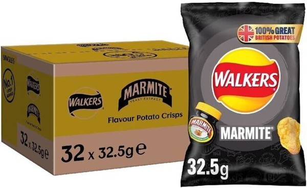 Walkers Marmite Crisps - 32.5g (32 Pack) for sale online | eBay