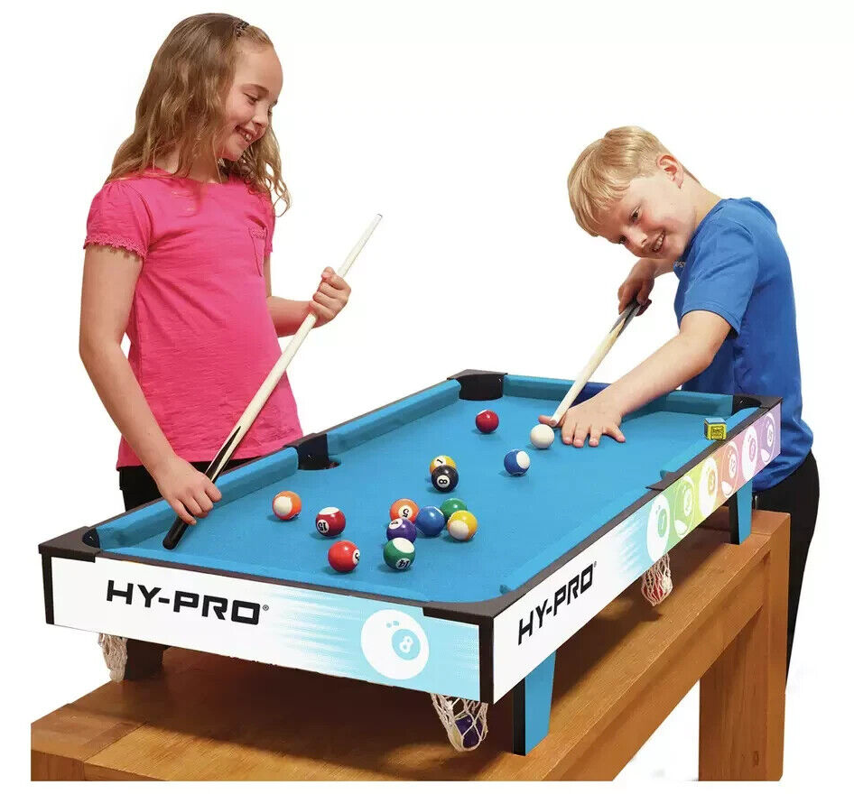 Hy-Pro 3ft Table Top Pool | Compact Mini Billiards Game Family Fun ...