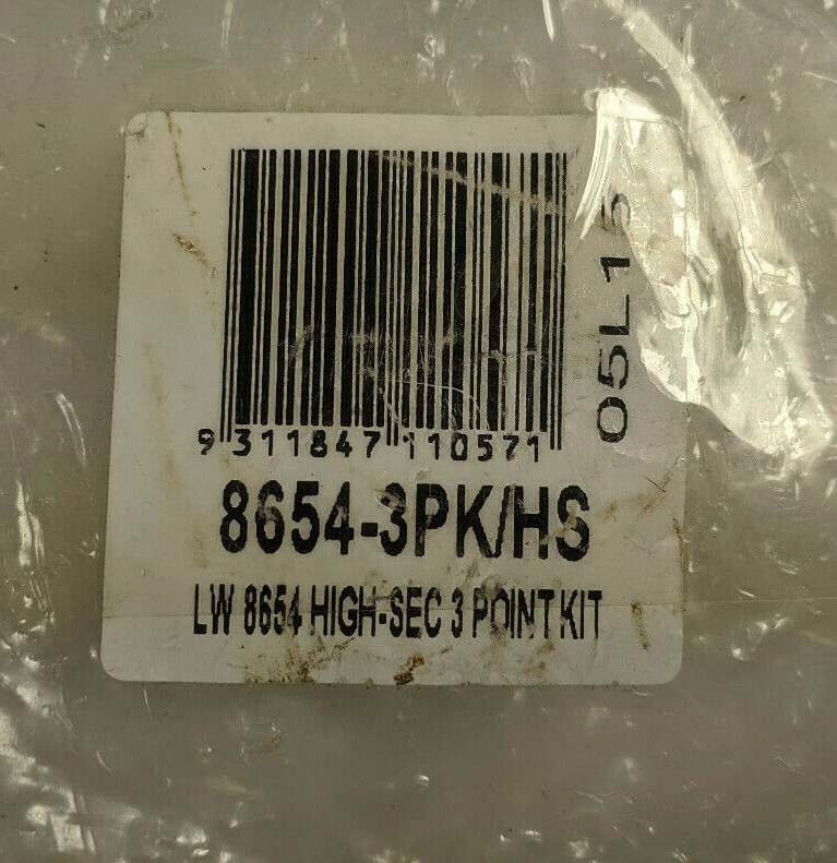 Lockwood Assa Abloy 8654-3PK/HS High Security 3 Point Kit | eBay