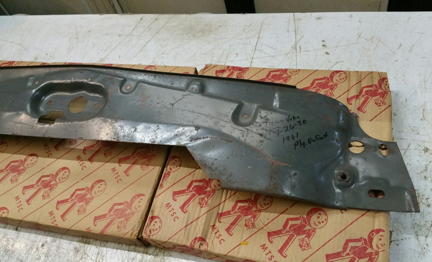 VALIANT Q R S SERIES FRONT RADIATOR SUPPORT PANEL NOS CHRYSLER RV1 SV1 ...