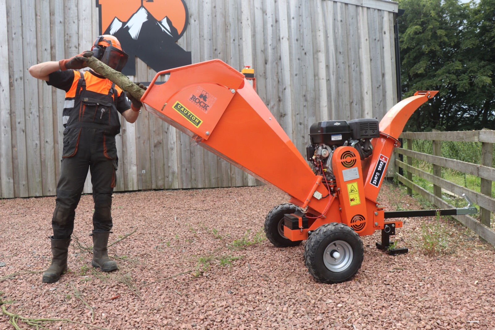 RX-13 Chipper petrol driven portable 13hp wood chipper by Rock ...