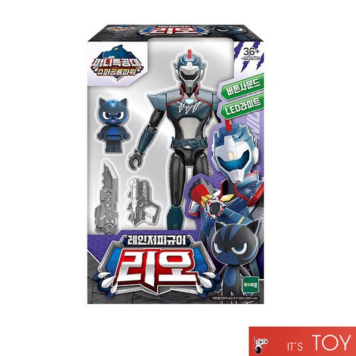 Buy Miniforce Super Dino Power LEO RIO Black Ranger Action Figure Led ...