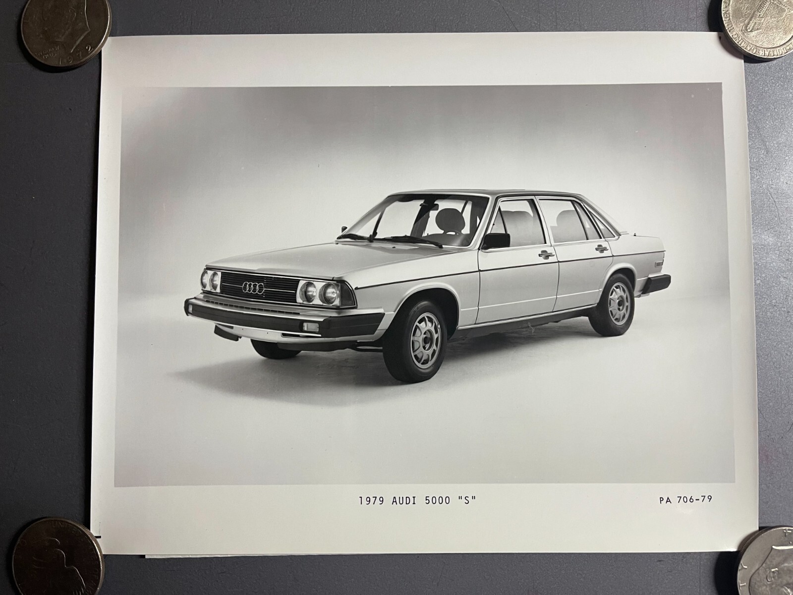 1979 Audi 5000 S Sedan PCNA B&W Press Photo, Foto - RARE!! Awesome L@@K ...