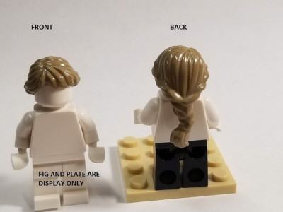 New! Lego Long Hair Braid Dark Tan Bangs French Minifigure Friends ...