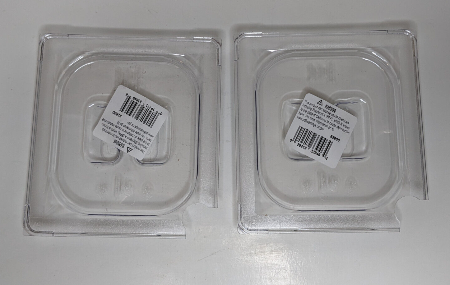 2X Vollrath 32600 Clear 1/6 Size Slotted Low Temp Plastic Pan Cover | eBay