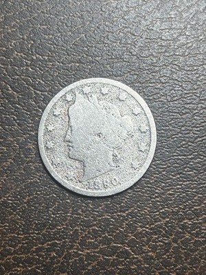 1890 Liberty Head V Nickel Good Condition Semi Key Date Exact Coin ...