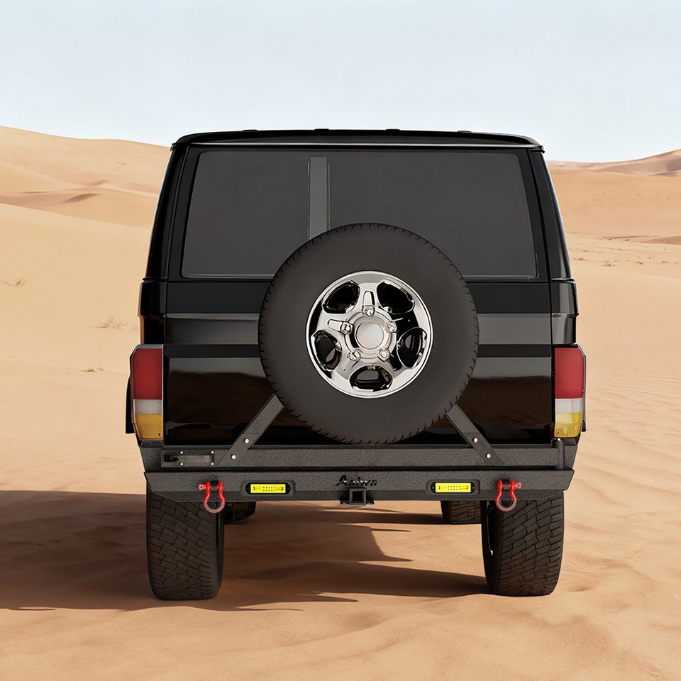 Front & Rear Bumper Winch Mount Plate Set For 1984-2001 Jeep Cherokee ...