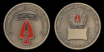 Challenge Coin - US Army Special Operations Command USASOC | eBay