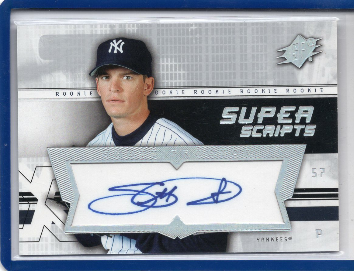 2004 SPX Super Scripts Rookie Autograph Scott Proctor | eBay