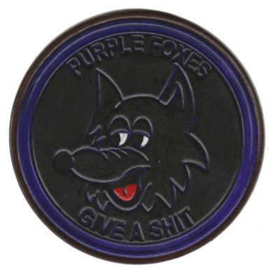 4.5" MARINE CORPS HMM/VMM-364 PURPLE FOXES BLACK COLOR LEATHER PATCH | eBay