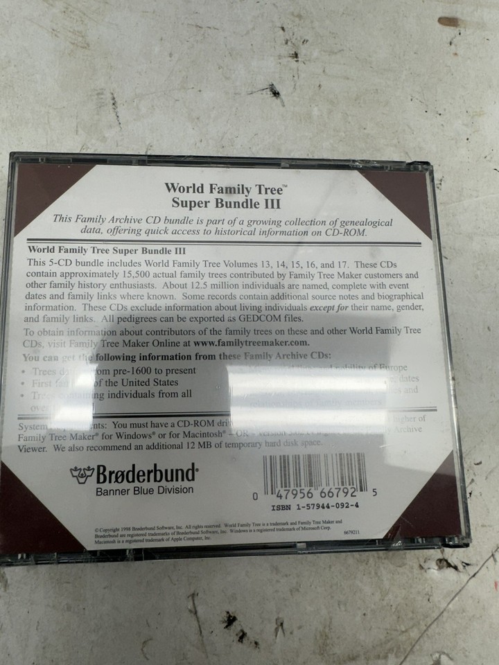 Family Tree Maker's Family Archives World Family Tree Super Bundle ...