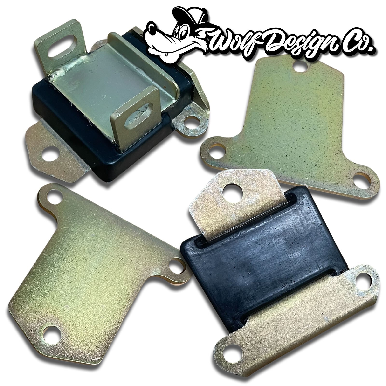 SBC Motor Mounts Black Polyurethane Engine Mount V8 SBC BBC 350 PAIR | eBay