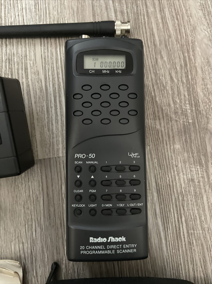 Radio Shack Pro 50 20 Channel Programmable Scanner Model 20-307 EUC | eBay