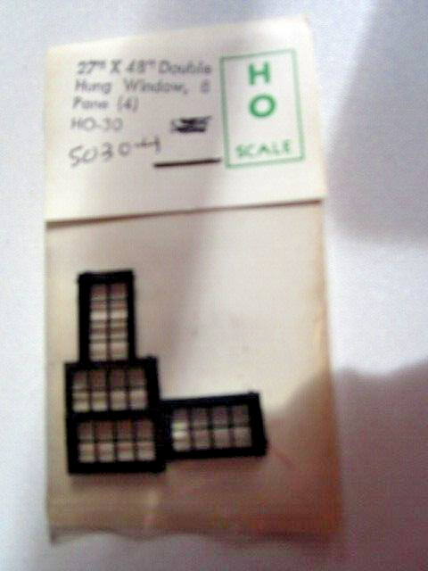 Grandt Line HO #5030-4 WINDOWS DOUBLE HUNG -8 PANE (pkg 4) - Details ...