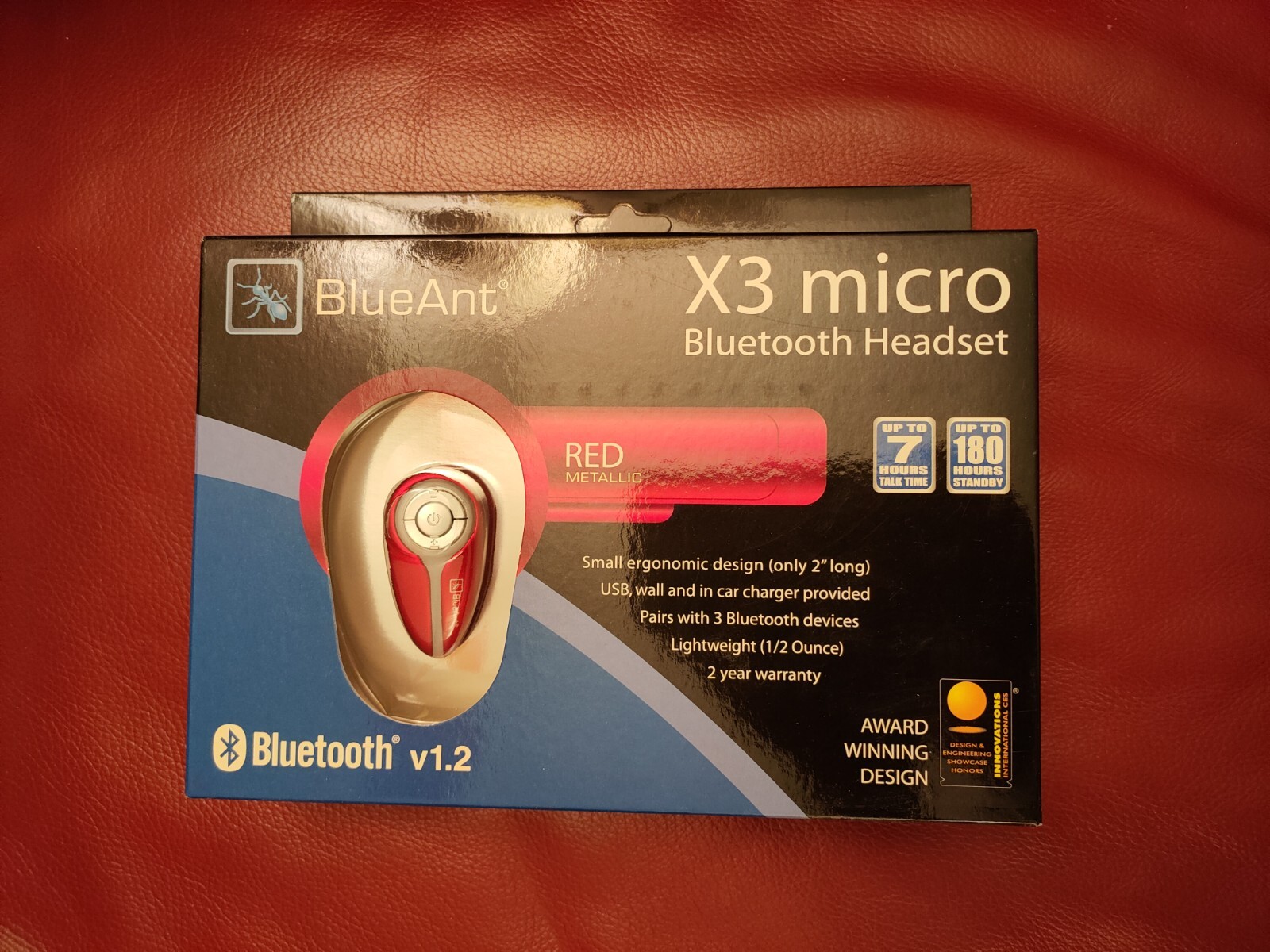 BlueAnt X3 micro Vintage Bluetooth Headset GRIND FUEL True Wireless ...