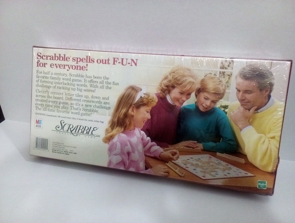 1998 Scrabble Crossword Board Game Milton Bradley New & Sealed Box!! | eBay