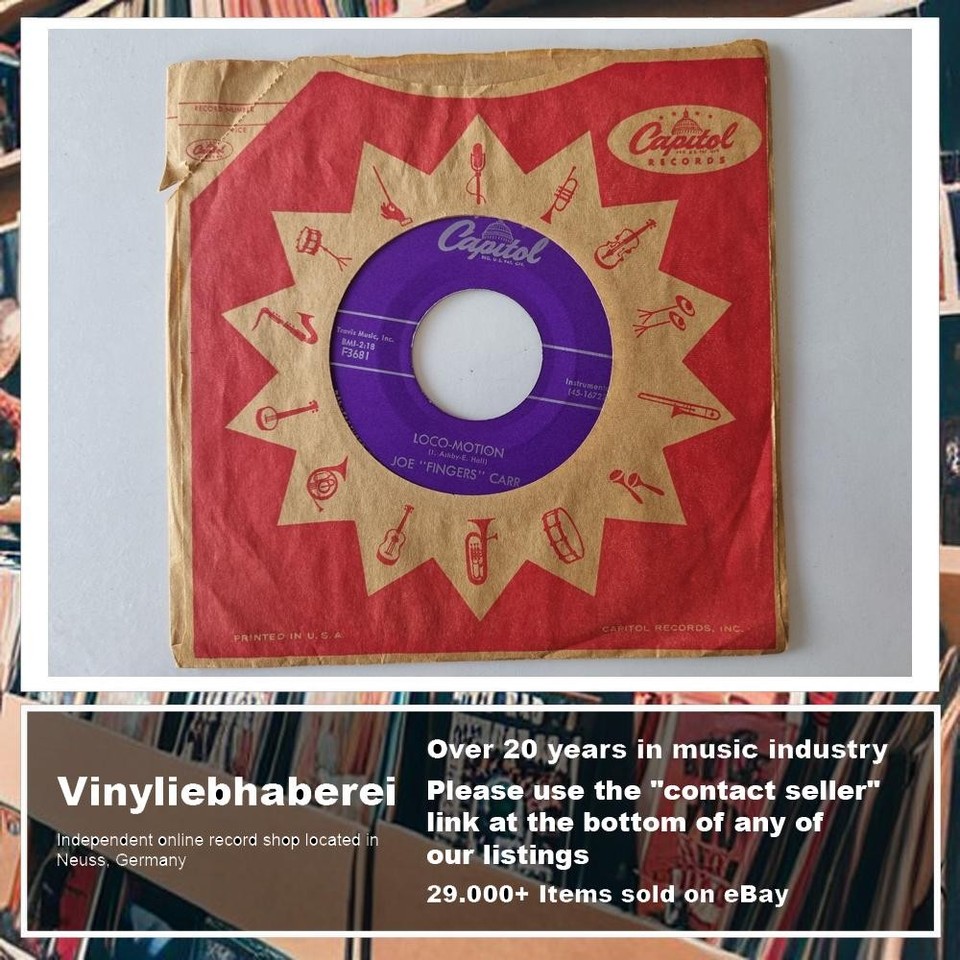 Joe "Fingers" Carr - Loco-Motion 7'' Vinyl US | eBay