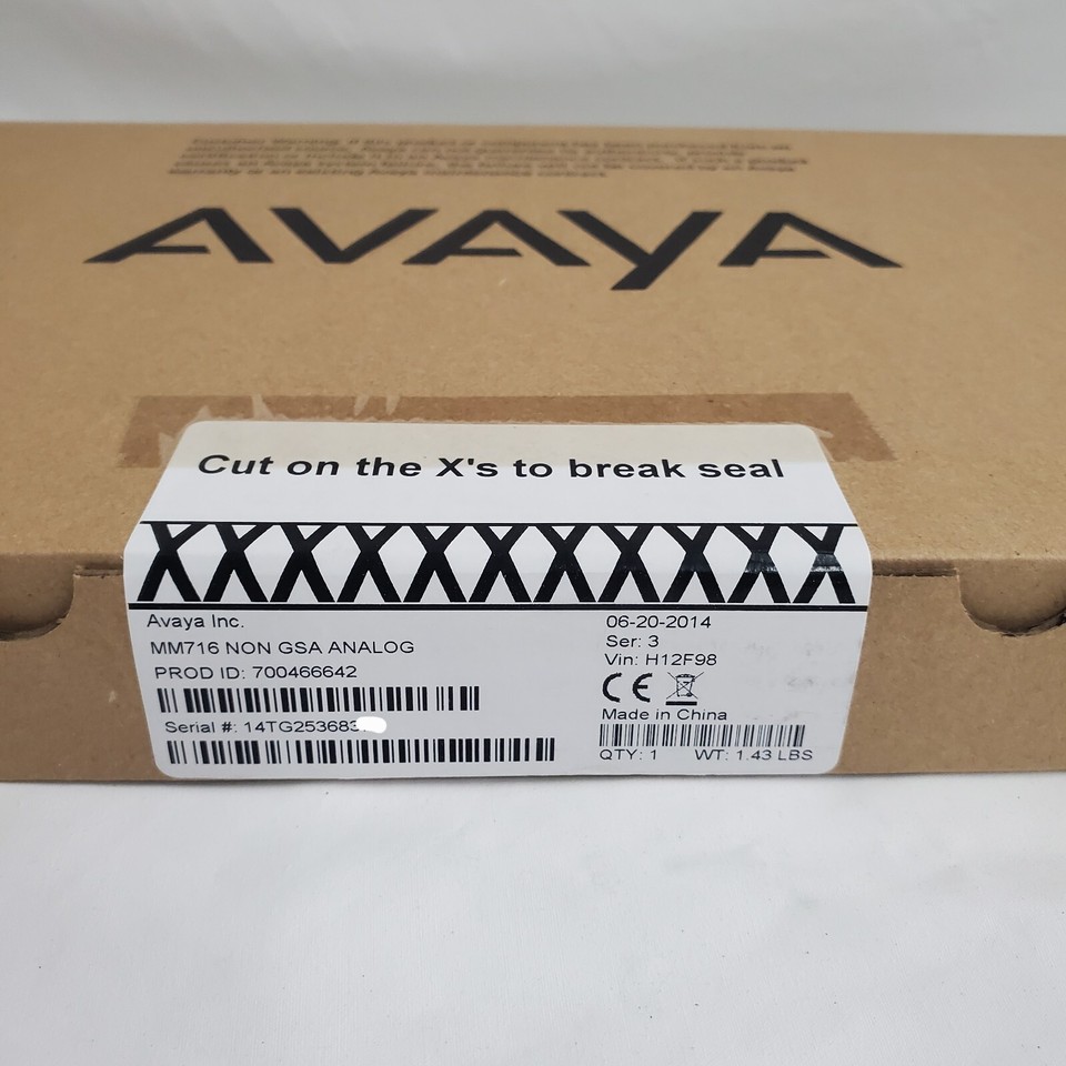 New Avaya 700466642 MM716 Analog Media Module Free shipping | eBay