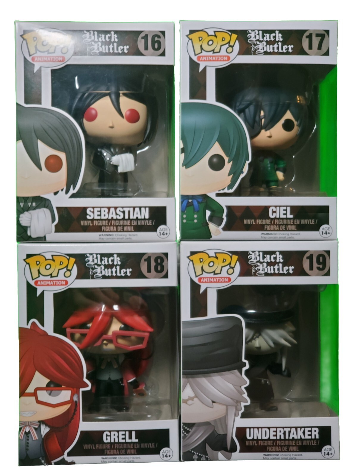Funk Pop! Vinyl: Black Butler - #16, #17, #18, and #19 (Set ...