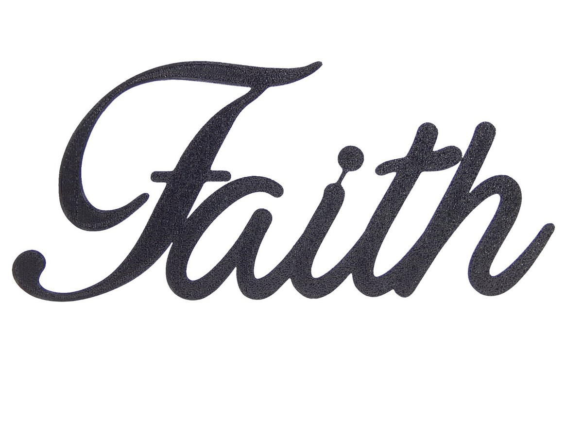 The Word Faith In Cursive Faith Word Lettering PNG & SVG Design For