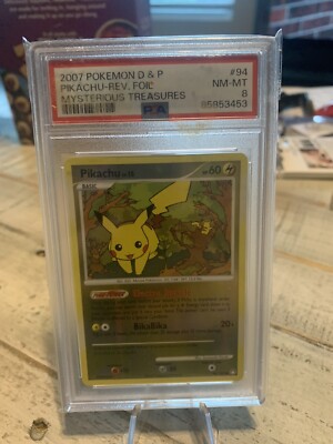 Pokemon 2007 DP Mysterious Treasures PIKACHU Reverse Holo 94/123 ...