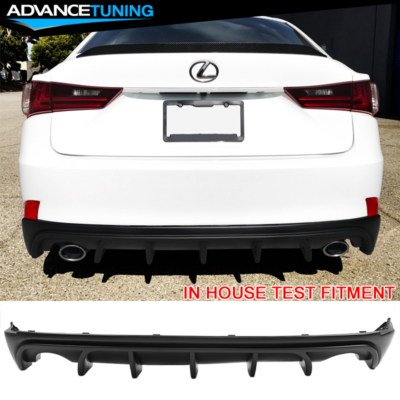 Fits 14-16 Lexus IS250 IS350 IS200T Unpainted Rear Lower Bumper Lip ...