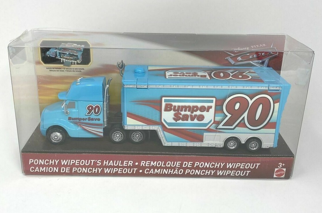 Disney / Pixar Cars Cars 3 Ponchy Wipeout's Hauler Diecast Car M12