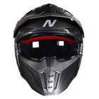 Nitro NZ302 Fighter Motorcycle Helmet Plain Satin Black | eBay UK