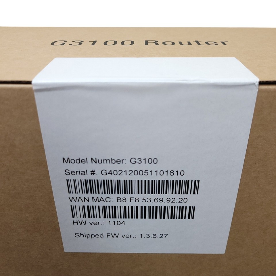 Verizon Fios G3100 WiFi Tri-Band Range Router Brand New in Sealed Box ...