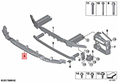 Genuine BMW G02 X4 20dX 20iX 25dX 30dX 30iX Shock Absorber Front ...