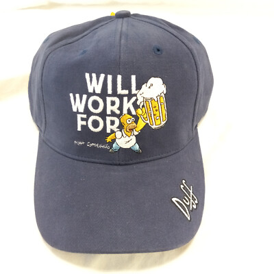 The Simpsons Homer Hat Will Work For DUFF Beer 2005 Bio-Domes Headgear ...