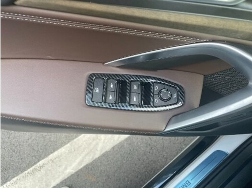 Carbon Fiber Door Window Lift Switch Panel Cover Trim For BMW X1 2023 ...