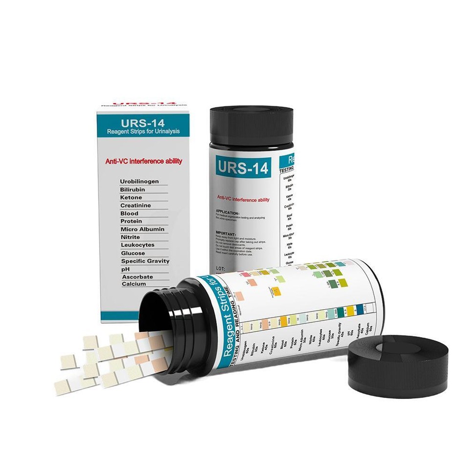 100pcs Salinity Salt Urine Test Strips Sodium Chloride Urinalysis Test ...