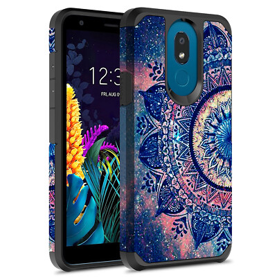For LG Escape Plus/Arena 2/Journey LTE Hybrid Graphic Colorful Silicone ...