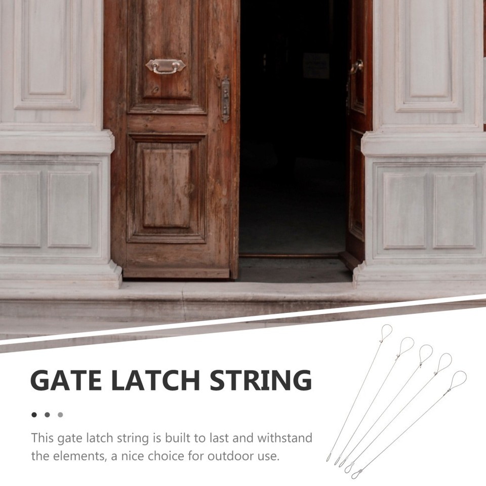 5pcs Gate Latch Pull Gate Latch Cable Pull Backyard Door Wooden Fence ...