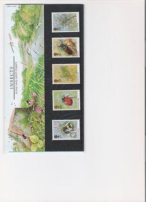 1985 ROYAL MAIL PRESENTATION PACK INSECTS MINT DECIMAL STAMPS PACK ...