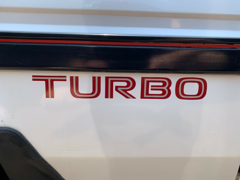 Mitsubishi Cordia TURBO word decals/STICKERS. 4 per order. | eBay